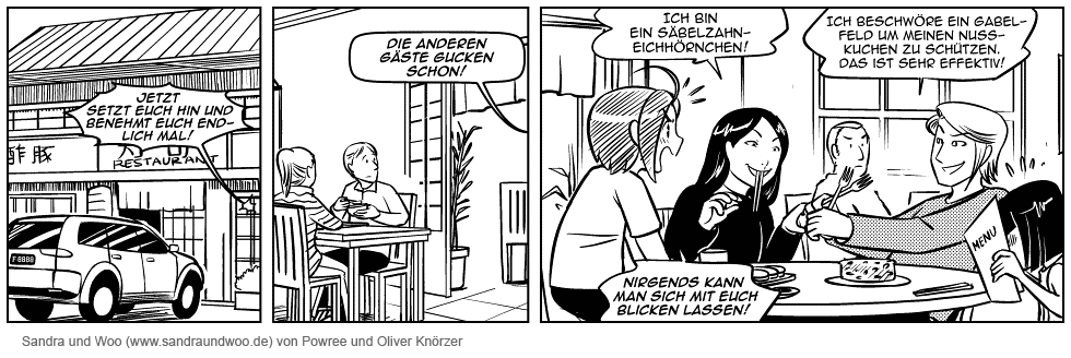 Sandra Und Woo Auf Deutsch [0201] Restaurantbesuch Der Comedy Webcomic